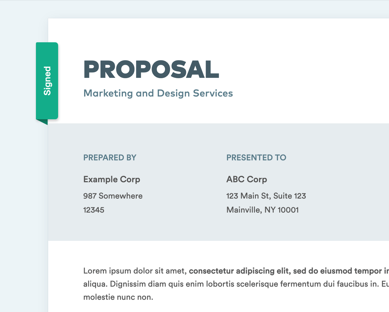 Send Proposals Online | Clientary
